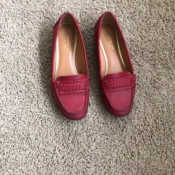 American Living | Shoes | Red Leather Loafers | Poshmark